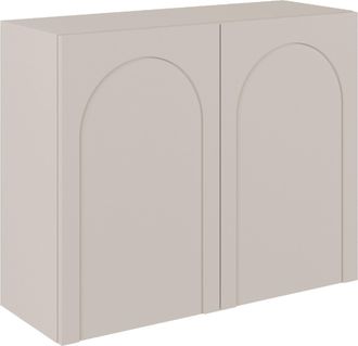 Selsey Selsey Arkadia - Madia Con 2 Ante E Intaglio Ad Arco, Grigio Cachemire, 100 Cm