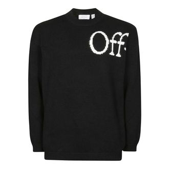 Off-white Homme, Pulls, Noir, Taille: S Shared Logo Sweater