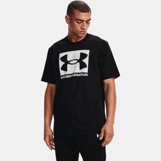 Under Armour ABC Camo Boxed Logo Kurzarm-Oberteil für Herren Schwarz / Weiß 4XL