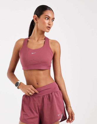 Nike Swift - Brassi&egrave;re de sport maintien renforc&eacute; - Rose