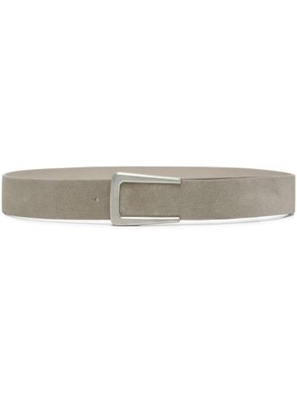 Brunello Cucinelli ceinture fine en daim - Tons neutres