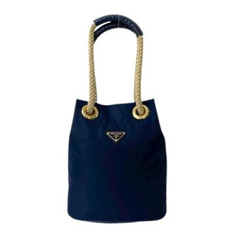 Prada Pre-owned Nylon sacs-prada - Femme - Pre-owned - Bleu - Taille: ONE Size