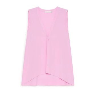 Maliparmi Maliparmi, Femme, Tops, Rose, Taille: 40 FR Fluid Crepe Top