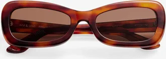 Ganni Brooke-Sonnenbrille von GANNI x Ace & Tate - Gr&ouml;&szlig;e One size beige