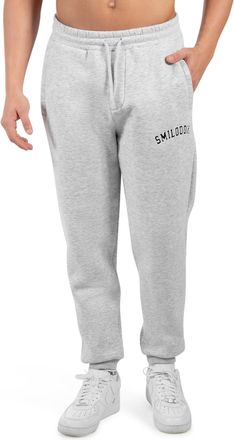Smilodox Jogginghose Herren Kayson, Oversize Freizeithose mit Rei&szlig;verschlusstaschen, weichem, flauschigem und warmem Material, Tunnelzug am Bund, Logo, Sweatho