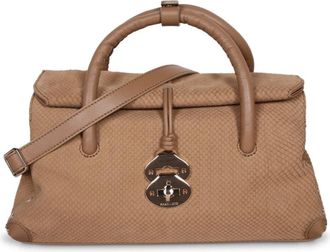 Zanellato Femme, Sacs, Beige, Taille: ONE Size Postina Baby Top Handle Bag