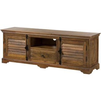 Massivmoebel24 TV-Board Mango 170x45x60 dunkelbraun ge&ouml;lt rodez 148