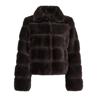 Notyz Kunstfelljacke - - Jackets - Damen - Braun - XS