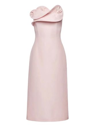 Magda Butrym ruffled strapless dress - Rosa