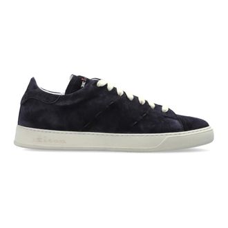 Kiton Homme, Chaussures, Bleu, Taille: 44 1/2 EU Baskets en Daim