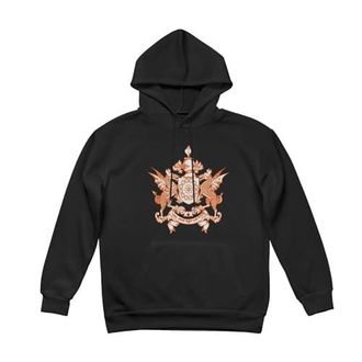 Generic Sweatshirts &Agrave; Capuche Hommes Doublure Polaire Imprim&eacute; Graphique Sikkim Embl&egrave;me National Pull Hoodie Hauts Streetwear Vintage Pull De D&eacute;tente Athleisur