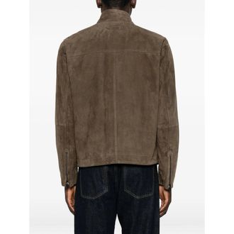 Brioni Suede Leather Jacket - Brown