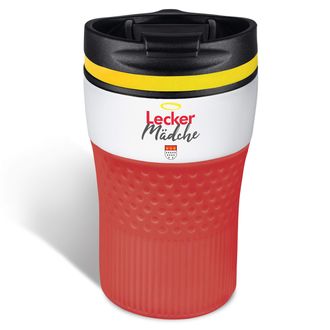 REFLECTS Thermobecher to go Kaffeebecher togo coffee to go doppelwandig 230 ml Köln Design Farbe Lecker Mädche