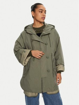 Max Mara &Uuml;bergangsmantel Fumetto 2425026051 Khakifarben Loose Fit