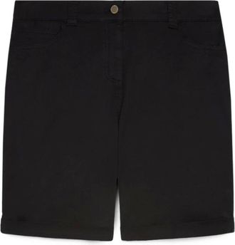 Fiorella Rubino Femme, Shorts, Noir, Taille: 50 FR Lightweight Cotton Bermuda Shorts