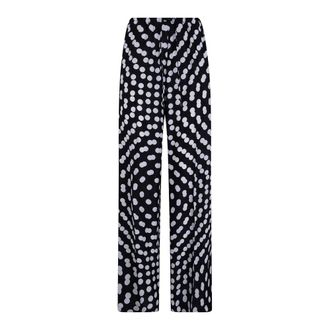 Dries Van Noten Hosen mit Polka-Dot-Muster und weitem Bein - - Trousers - Damen - Schwarzk - XS