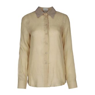 Jacob Cohen Camicia M/L Borchie - - Blouses & Shirts - Damen - Beige - S