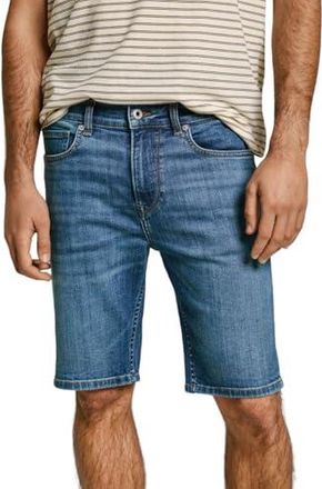 Pepe Jeans London Slim Short, Bleu (Denim-Ee5), 31W Homme