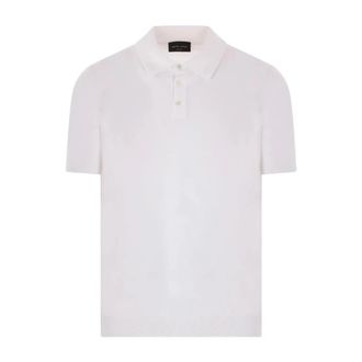 Roberto Collina Wei&szlig;es Polo Herrenkollektion - - Tops - Herren - Wei&szlig; - L