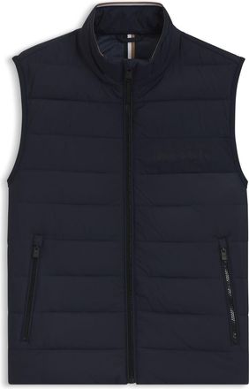 BOSS Herren H-Cenito Wasserabweisende Weste mit tonalem Logo Dunkelblau 52