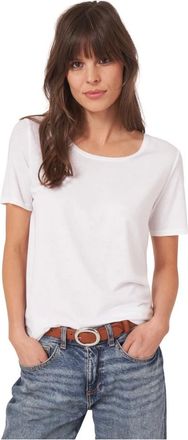Repeat Femme, Tops, Blanc, Taille: 40 FR Basic T-Shirt