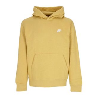 Nike Club Fleece Hoodie mit langen &Auml;rmeln - - Sport - Herren - Gelb - XL