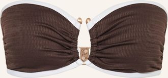 Seafolly Bandeau-Bikini-Top Beach Bound braun