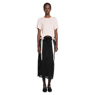 Simone Rocha Peeling Waist Column Skirt