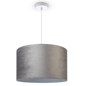 Paco Home Deckenlampe Pendelleuchte H&auml;ngelampe Wohnzimmer Esszimmer Schlafzimmer Lampenschirm Velours Industrial Samt E27 1,5m Textilkabel K&uuml;rzbar