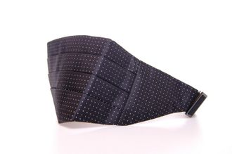 Dolce & Gabbana Mens Black Waist Smoking Tuxedo Cummerbund Belt Silk