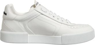 Dolce & Gabbana Homme, Chaussures, Blanc, Taille: 41 1/2 EU Miami Low-Top Baskets