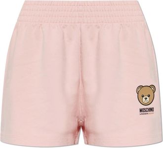 Moschino Femme, Shorts, Rose, Taille: 40 FR Logo Shorts