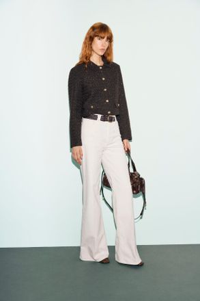 Gerard Darel Veste en tweed &agrave; lurex et sequins - JULSA - Marron