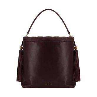 Etro Schultertasche mit Kordelzug - - Bags - Damen - Lila - ONE SIZE