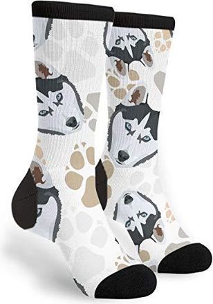 Generic Pattes De Husky Homme Femme Chaussettes De Tennis Poids L&eacute;ger Chaussettes De Sport Durabilit&eacute; Chaussette De Travail Pour Voyager Marche Randonn&eacute;e