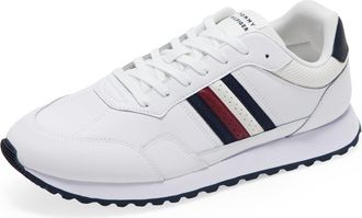 Tommy Hilfiger Herren Runner Sneaker New Eva Stripes Low Top, Wei&szlig; (White), 42