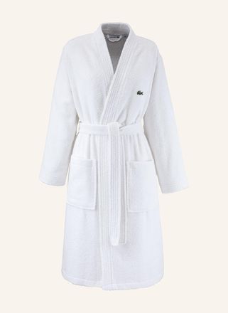 Lacoste Bademantel Llecroco weiss