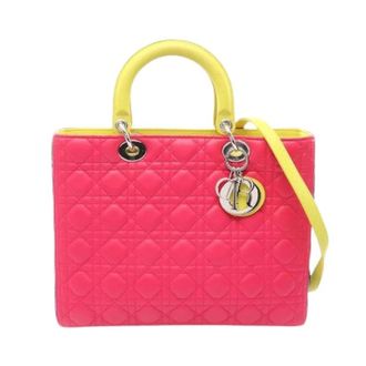 Dior Pre-owned Lady Dior Cannage Leder Handtasche - - Pre-owned - Damen - Rosa - ONE SIZE