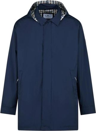 Aquascutum Homme, Vestes, Bleu, Taille: 2XL Rain Vestes