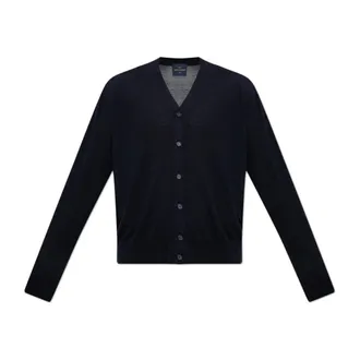 Paul & Shark Homme, Pulls, Bleu, Taille: XL Cardigan en laine
