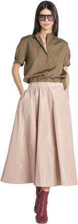 Aspesi Femme, Blouses et Chemises, Vert, Taille: 40 FR Jupe Midi Pliss&eacute;e