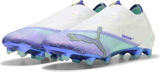 Puma Chaussures de football sans lacets ULTRA NITRO 7 ULTIMATE HYPER RUSH FG Unisexe, Accessoires, Blanc, 42.5