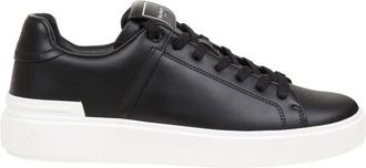 Balmain Low-Top Sneaker - B Court Sneakers In Black Calfskin - Gr. 36 (EU) - in Schwarz - f&uuml;r Damen