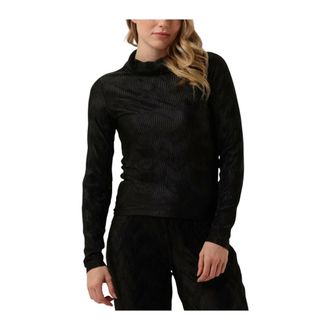 Another Label Charlot Langarmshirt - - Tops - Damen - Schwarzk - XS