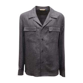 BRIGLIA 1949 Leinenjacke John - - Jackets - Herren - Grau - XL