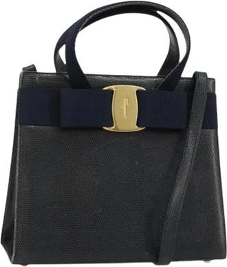 Ferragamo Sac &agrave; main Pre-owned - Femme - Pre-owned - Bleu - Taille: ONE Size