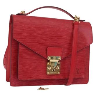 Louis Vuitton Sac &agrave; main Monceau Pre-owned - Femme - Pre-owned - Rouge - Taille: ONE Size