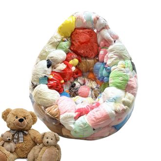 Generico Bezug f&uuml;r Sitzsack, transparent, f&uuml;r Sitzsack mit Pl&uuml;schtieren, bequemer Sitz-Organizer f&uuml;r Kinderzimmer, Jugendliche, Kinder