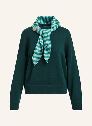 Essentiel Pullover Kurtis Mit Schmucksteinen gruen