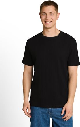Tom Tailor Denim Rundhalsshirt TOM TAILOR DENIM, Herren, Gr. XXL, schwarz, Single Jersey, Obermaterial: 100% Baumwolle, Rundhals, Shirts Rundhalsshirt